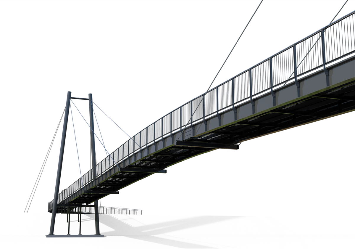 Hanging Bridge Plan Bridge Historic Suspension Bridge CleanPNG